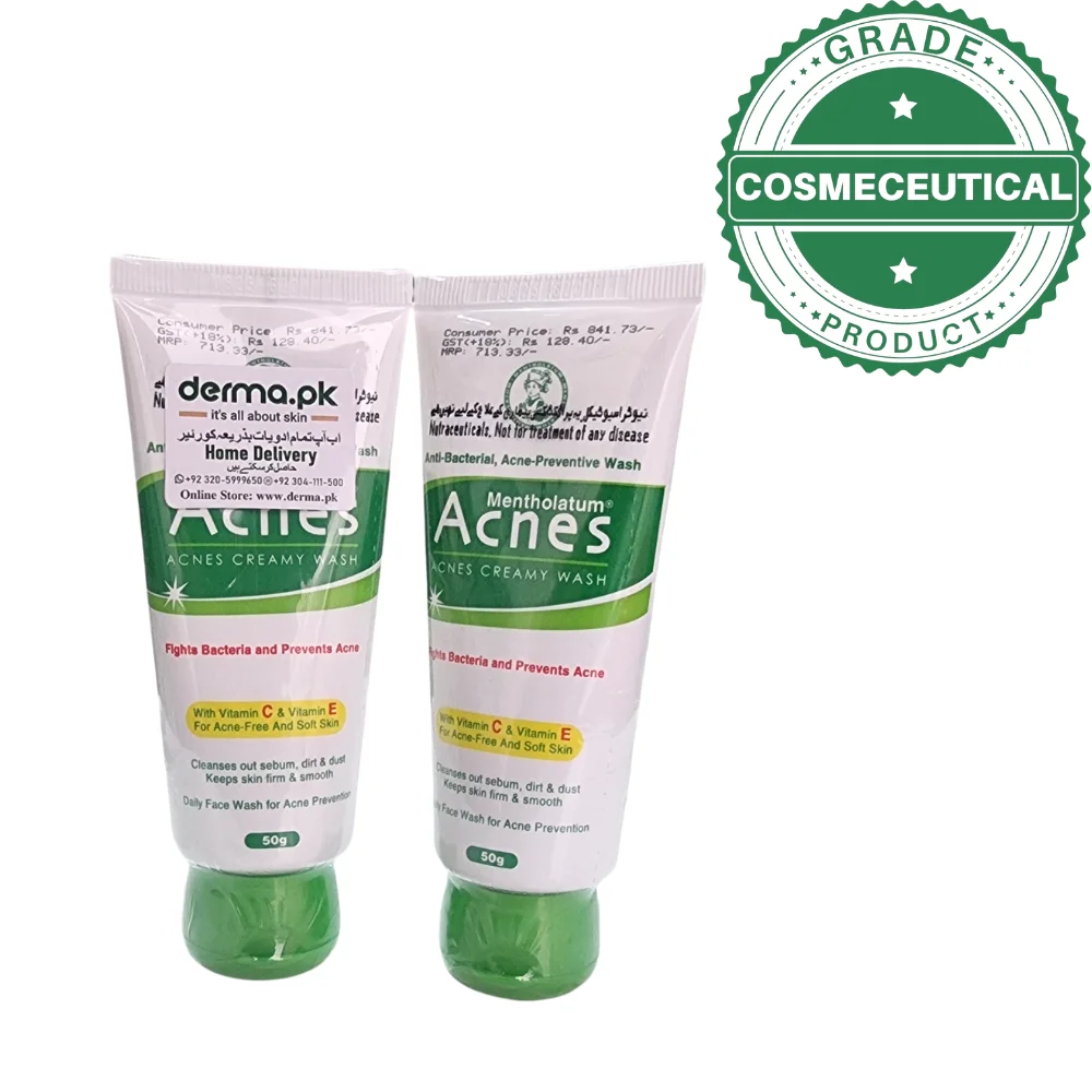 Mentholatum Acnes Creamy Face Wash: Clear, acne face wash